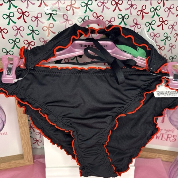 Juicy Couture | Swim | Juicy Couture Cherry Bikini Bathing Suit Xs ...